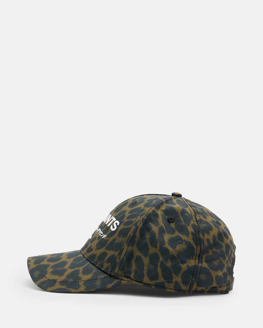 Underground Nylon Logo Baseball Cap LEOPARD BROWN | ALLSAINTS